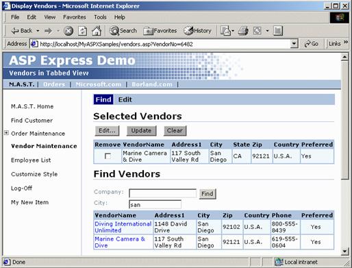 Advanced Database Example