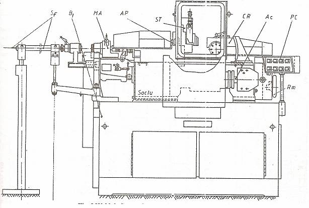 Prelucrarea piesei se realizeaza pe strungul automat revolver SARO 16B