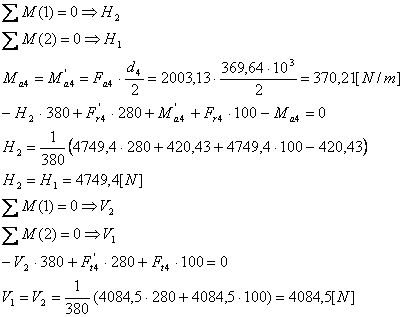 Calculul randamentului reductorului